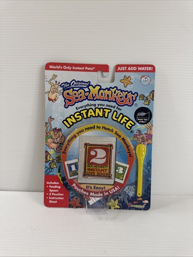 Instant Life THE AMAZING LIVE SEA MONKEYS Pets EGGS FOOD Aquarium ...