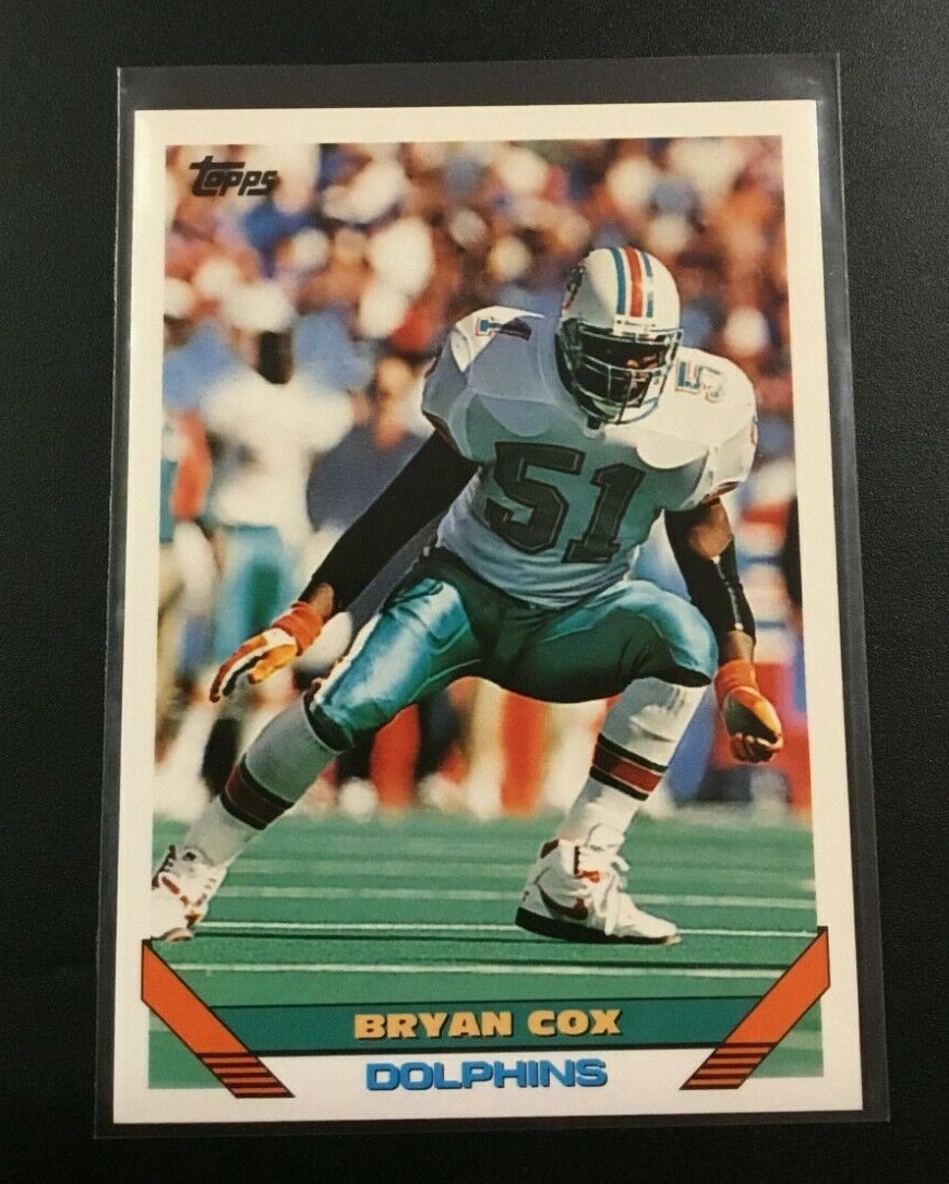 1993 Topps # 552 BRYAN COX Football Card Miami Dolphins | eBay