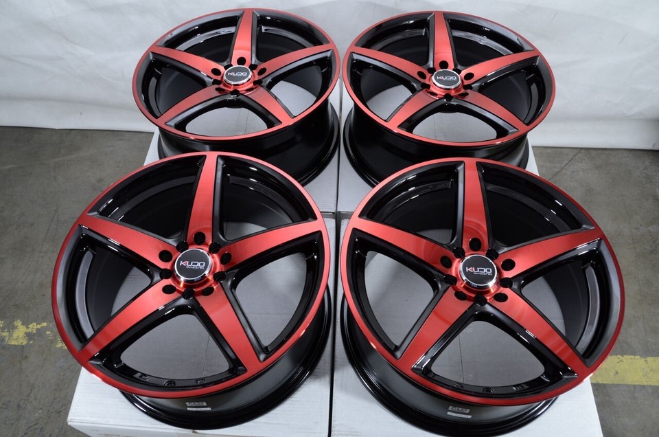 17" Black Red Wheels Rims Civic Accord Prelude Camry Celica Corolla ...