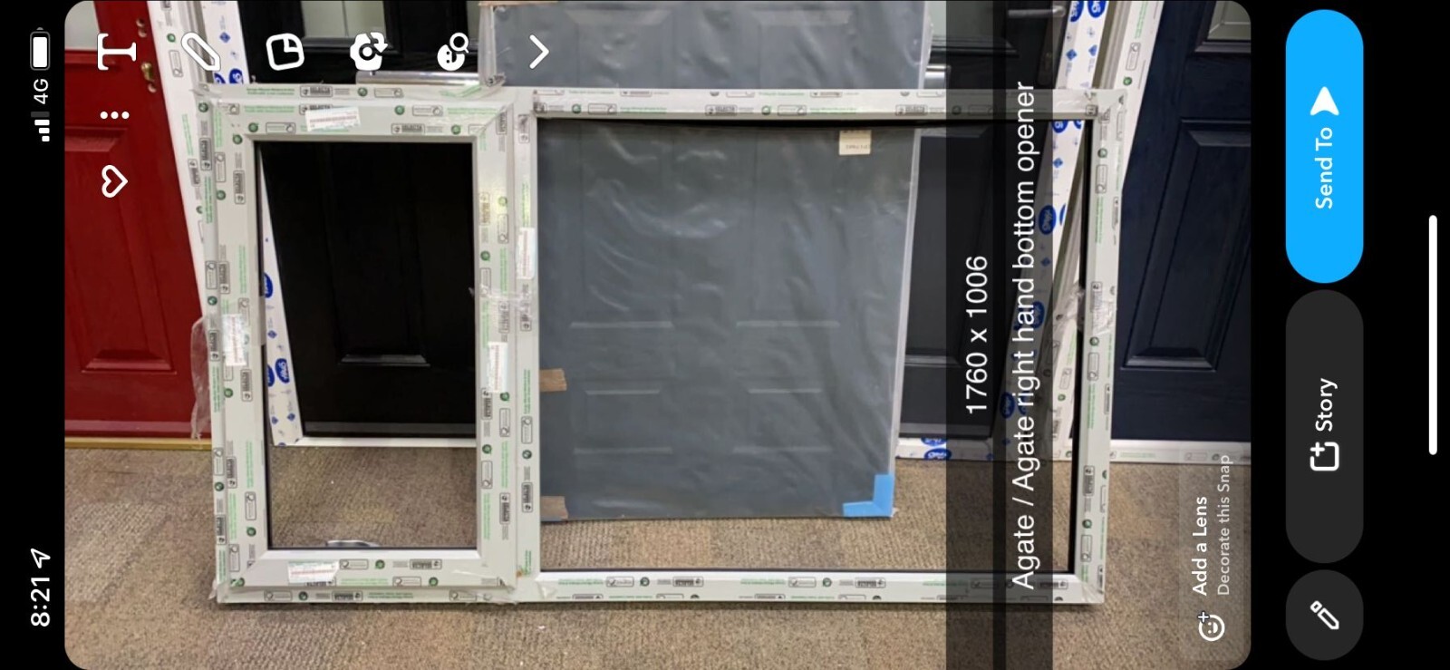 Upvc Window Agate grey internal and external. Selecta profile ...