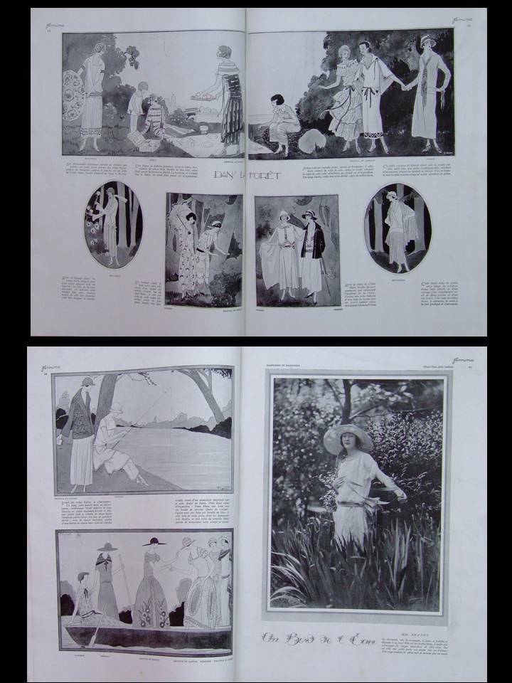 FEMINA 1923 - FRENCH FASHION MAGAZINE - GEORGE BARBIER, DOUCET, DRECOLL ...