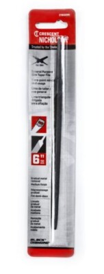 Taper File, Double Extra Slim, Triangular Shaped, 6 In., 21874NN | eBay