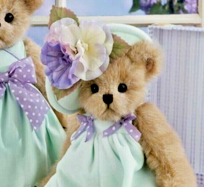 *PIPPA PANSY* Bearington 14" Bear New 2012 #143254 w/tags RARE Goes w/Penelope | eBay