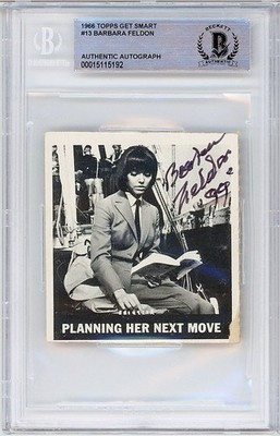 1966 -GET SMART- BARBARA FELDON Beckett BAS Signed/Autograph/Auto Topps ...