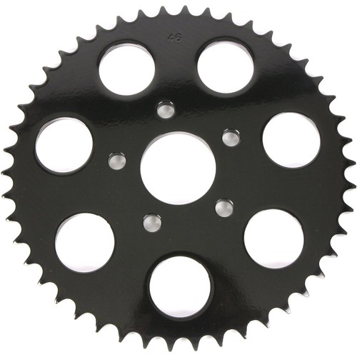 Drag Specialties Flat 530 Chain Conversion Rear Black Sprocket-1210 ...