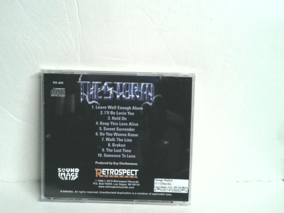 The Storm Sweet Surrender CD 2010 Retrospect Records Sound Image RARE ...
