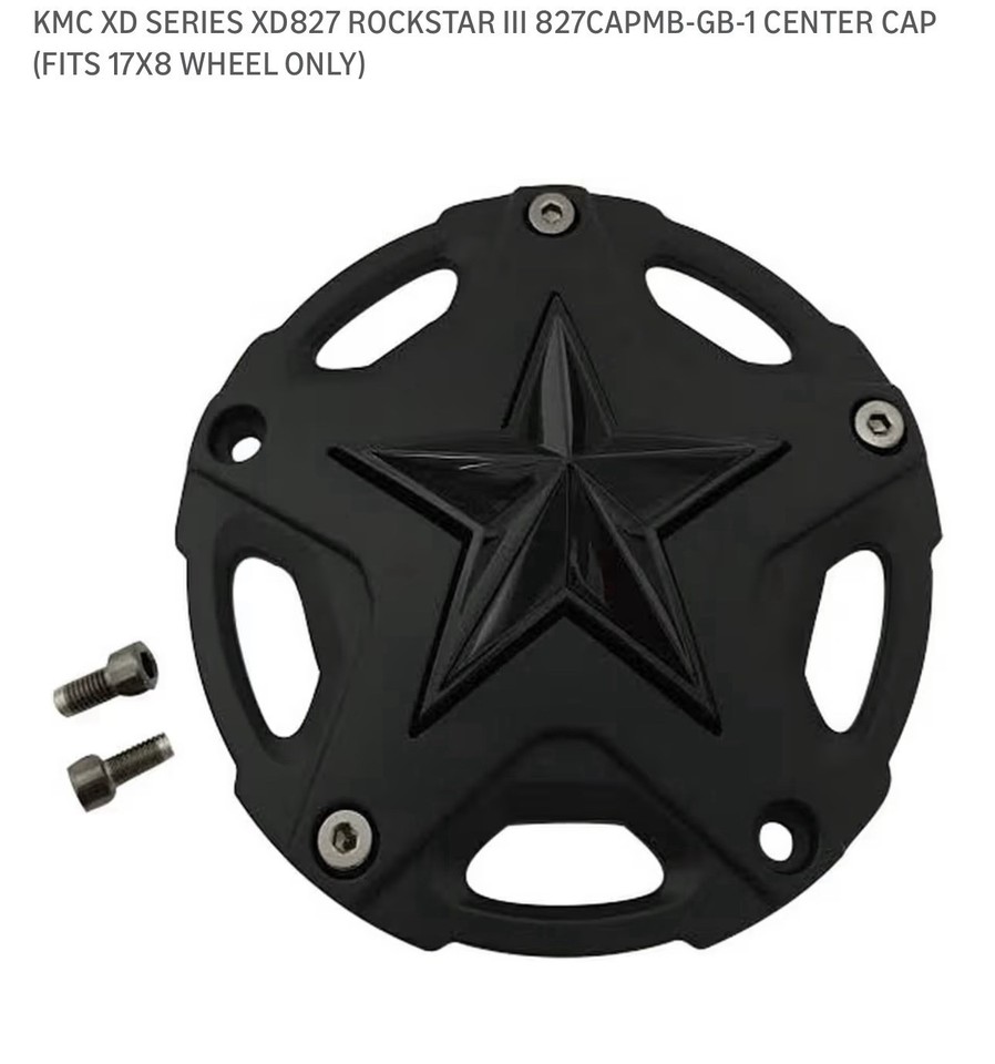 KMC XD827 Rockstar III Center Cap 827CAPMB Fits 17x8 Wheel | eBay