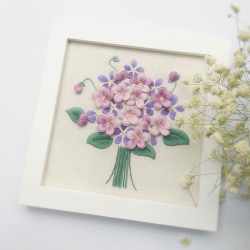 3D Pansy Flower Stumpwork Crafts Kit De Démarrage De Broderie Bricolage ...