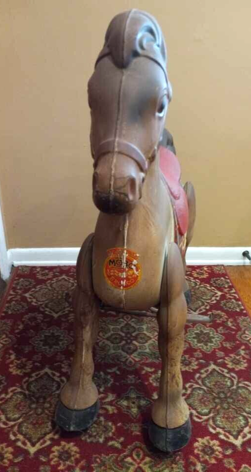 Vintage 1950's MOBO Bronco Metal Riding Horse By D. Sebel - Made In ...