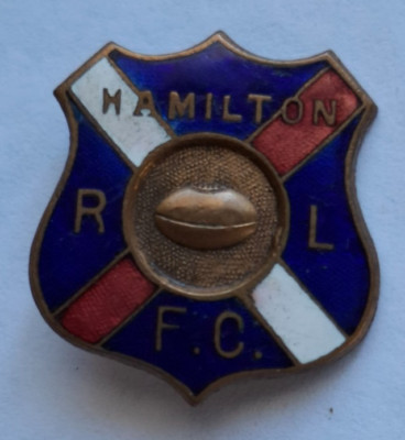 Hamilton Brisbane Rugby league FC enamel badge 20x20mm, no pin by ...