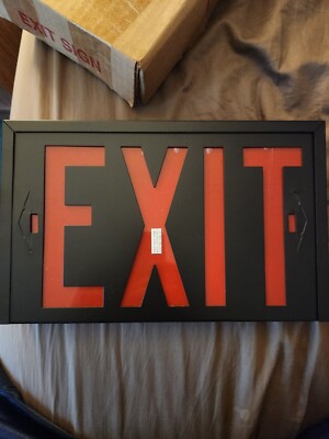 Commercial Exit Sign Electric New Open Box | eBay