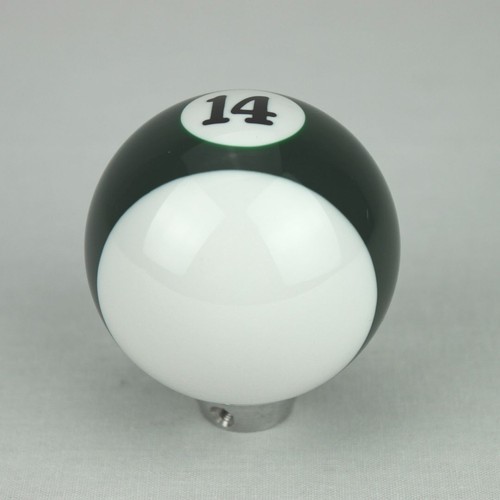 Green Stripe 14 Pool Ball Gear Shifter Handle Shift Knob Column Floor ...