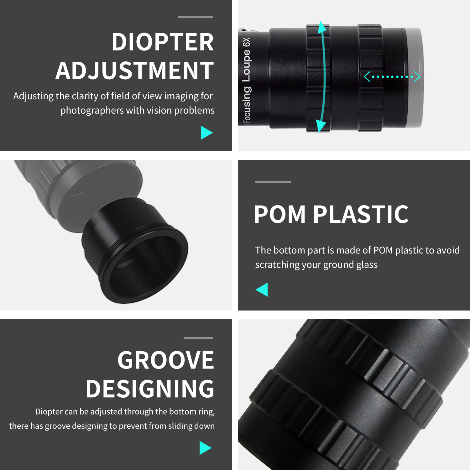 6x MC Magnifier Focusing Loupe Lupe For 4x5 5x7 8x10 Linhof Toyo ...