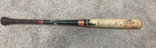 Padres Ethan Salas Signed AUTO Game Used Bat TL GREAT GAME USE AND AUTO ...