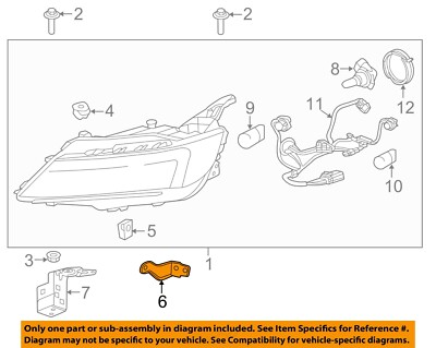 GM OEM 10-20 Impala Headlamp Components-Headlamp Assy Bracket 25827075 ...