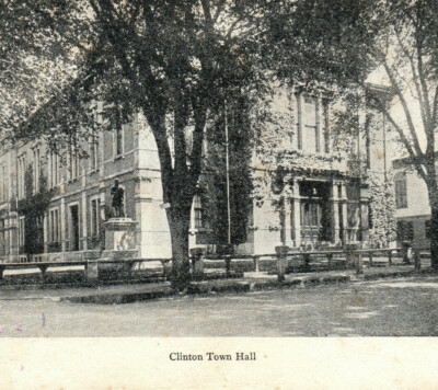 The Clinton Town Hall Administrative Offices Building Photo MA Vintage ...