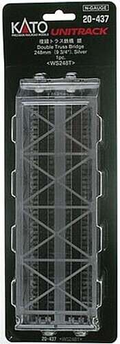 Kato Double-Track Truss Bridge - 9.75'' 24.8cm (silver) - N Scale Model ...