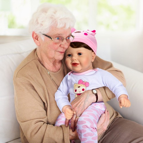 Reborn Baby Doll - 22" Lifelike Therapy Doll for Seniors with Dementia ...