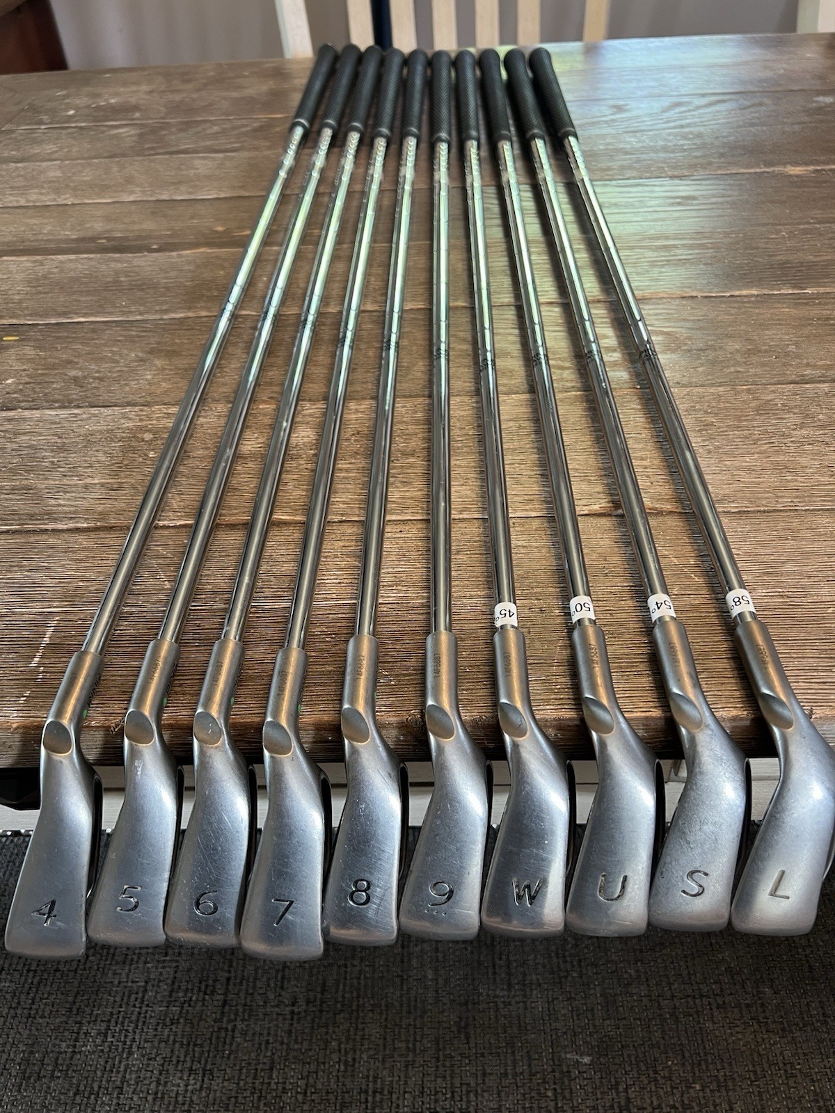 Ping G15 Irons / 4-PW+UW+SW+LW / Green Dot / Regular Flex Ping AWT ...