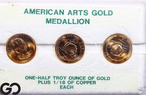 1980 Marion Anderson American Arts Commemorative, 1.5 Troy oz Gold 3 ...