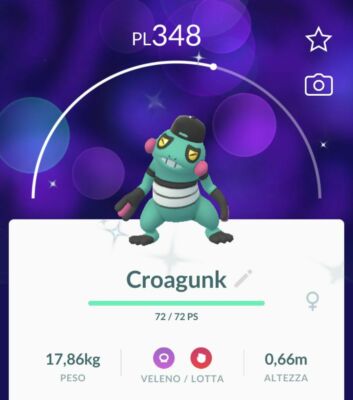 Pokémon Go Shiny Croagunk with Baseball Cap Hat (Limited Event) | eBay