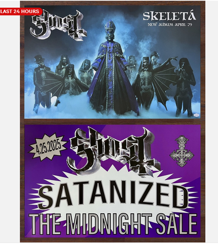 GHOST Skeleta 2025 Ltd Ed RARE Tour Poster Display! Hard Rock Metal Skeletour. | eBay