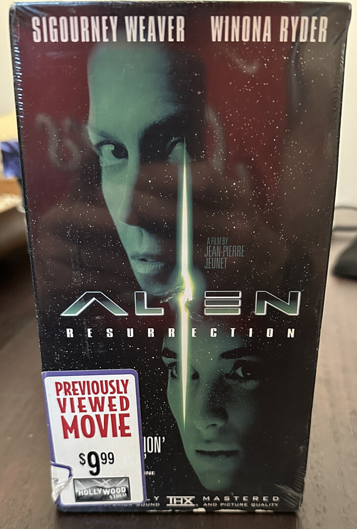 Alien Resurrection (VHS, 1998) sealed previously viewed hollywood video ...