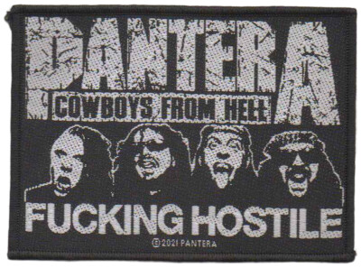 PANTERA - Fucking Hostile - 10 cm x 7,3 cm - Patch - 167993 | eBay.de