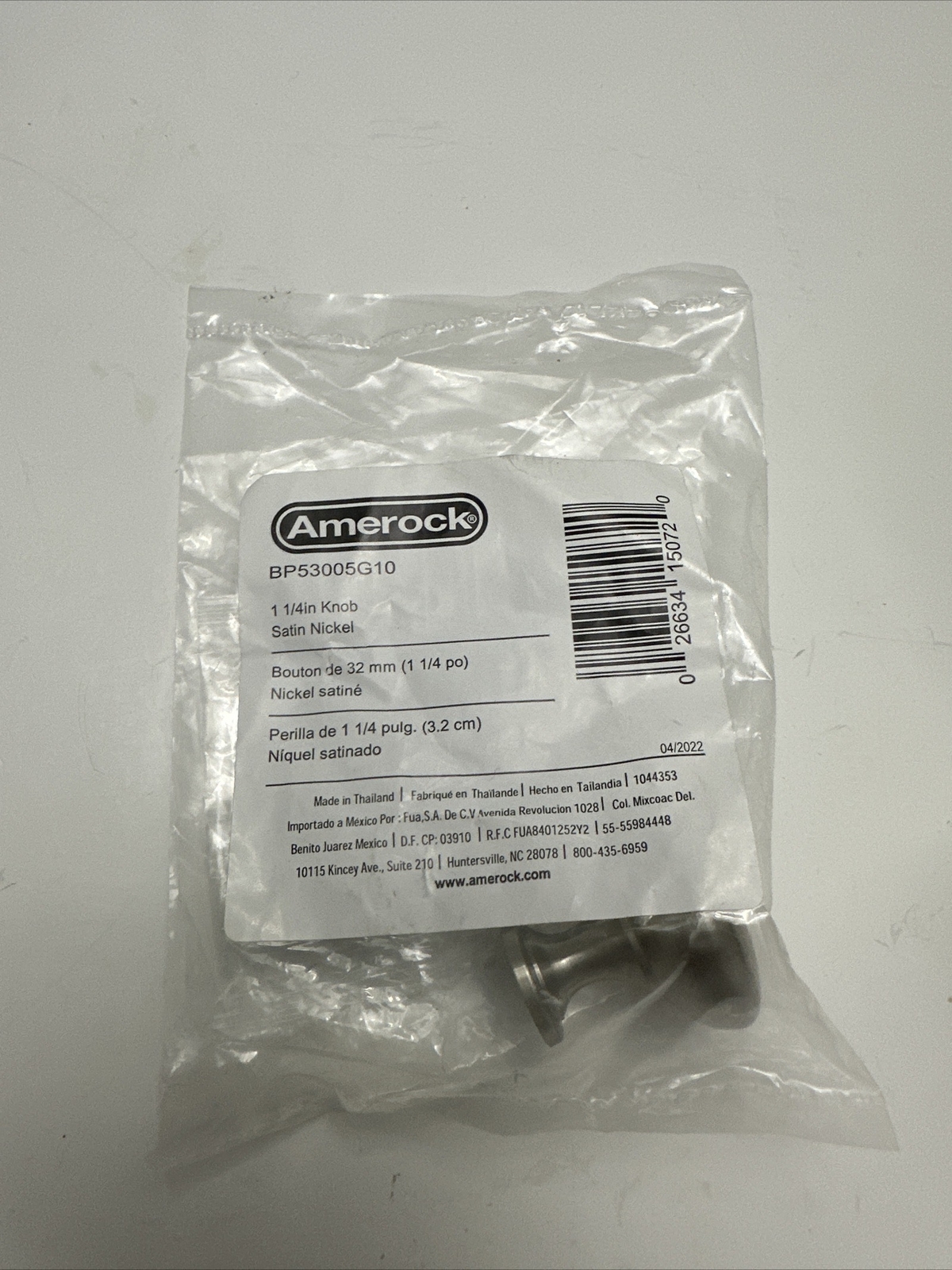 Amerock BP53005G10 Edona 1-1/4 Inch Mushroom Cabinet Knob - Satin ...