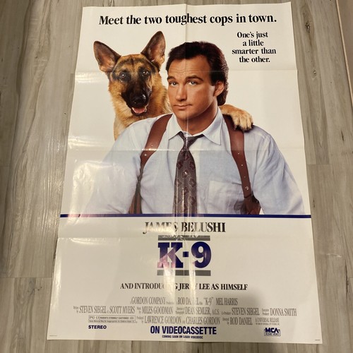 K-9 Vintage Movie Poster (1989) 40x27 starring James Belushi Used ...