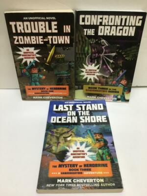 Lot of Mark Cheverton minecraft adventure Mystery of Herobrine 1 3 3 ...