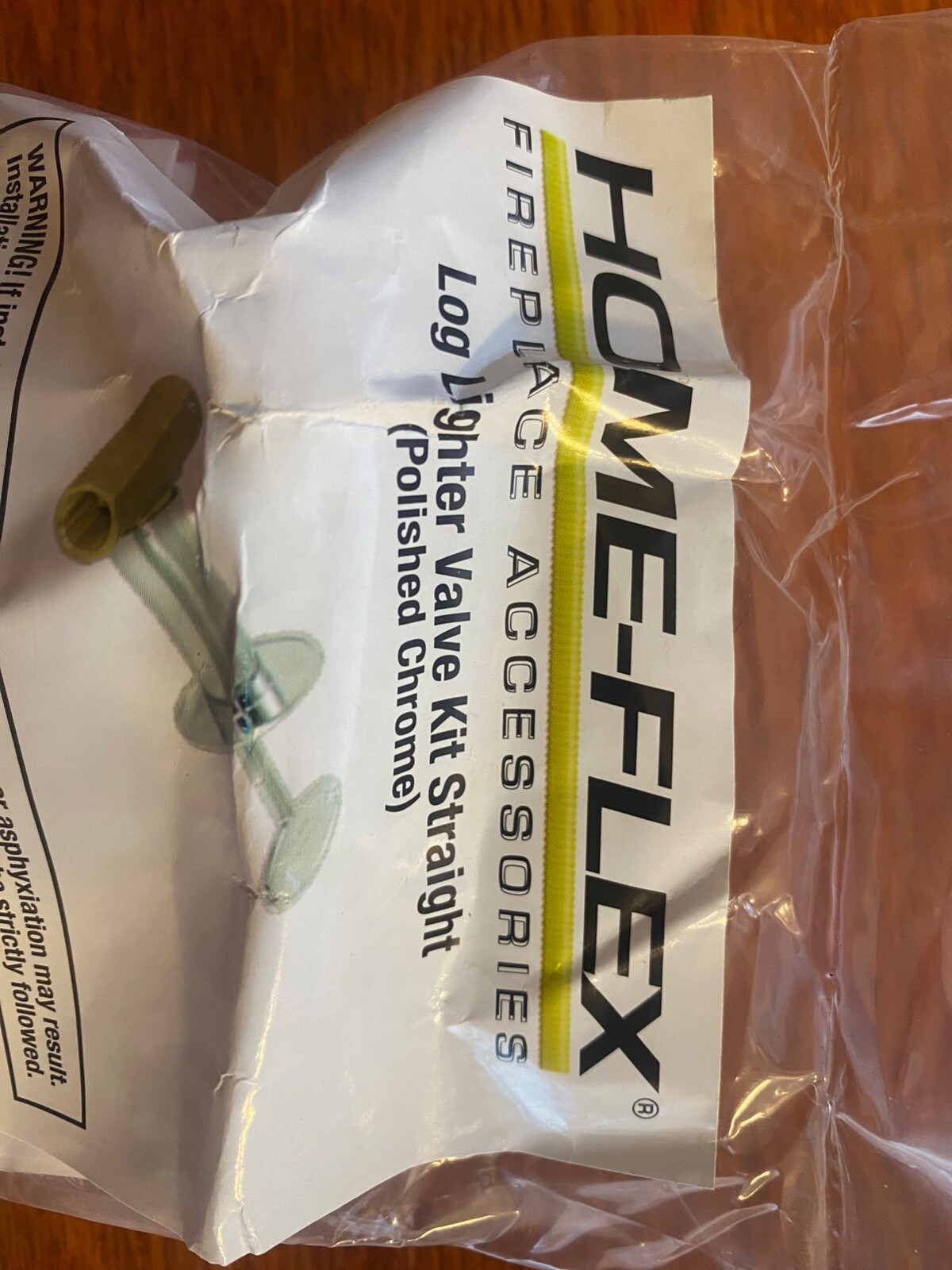 NEW HOME-FLEX Log Lighter Fireplace gas shutoff valve kit straight key ...