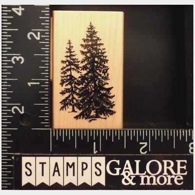 Inkadinkado Rubber Stamps EVERGREEN TREES SCENERY FOREST #W21 | eBay