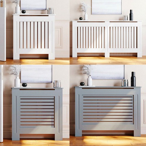 High 92cm/100cm Radiator Cover Hallway Entryway Modern MDF Grill ...