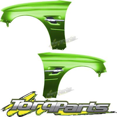HOT HOUSE GREEN PAIR FLUTED GUARDS SUIT HOLDEN COMMODORE VZ SS HSV ...