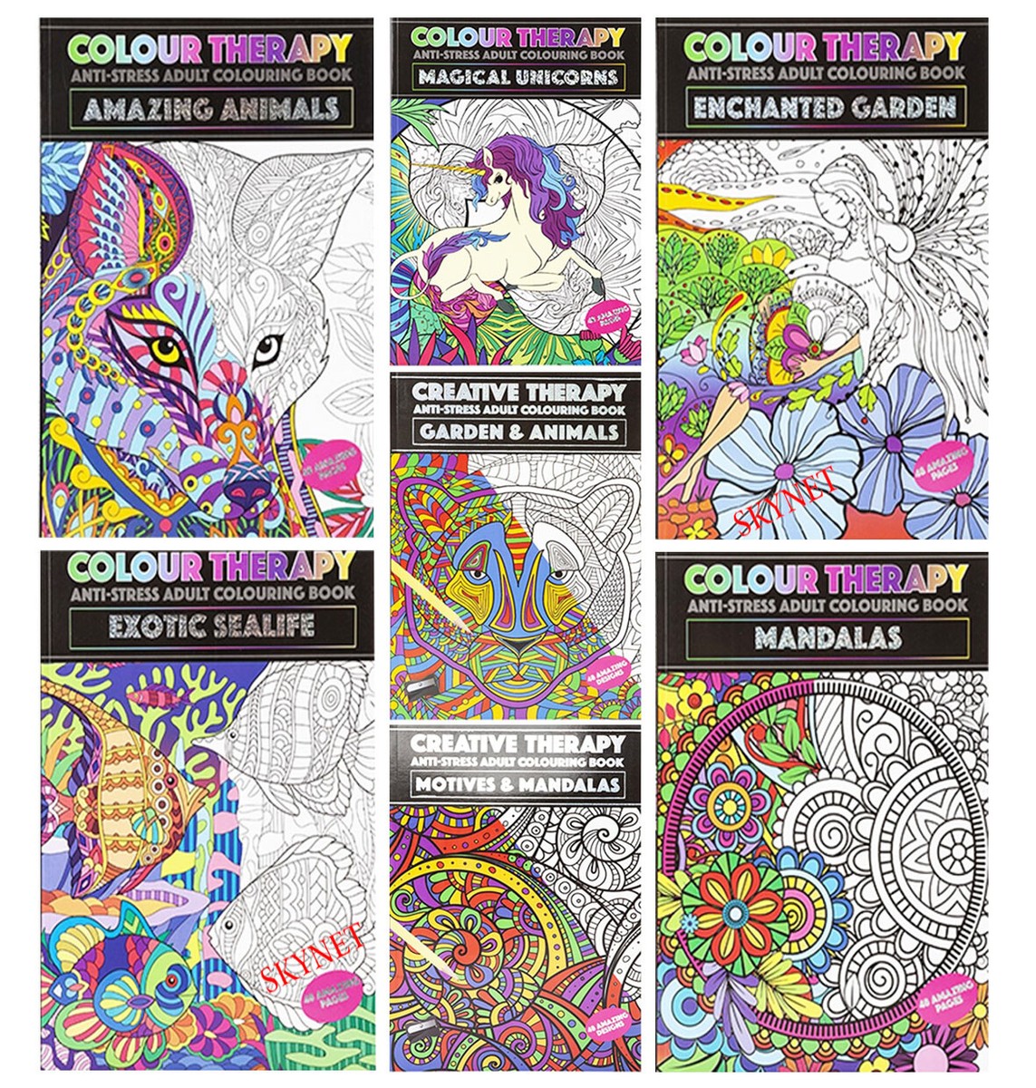 Coloring Printable Color Therapy 8 Advanced Color By Number | Coloring