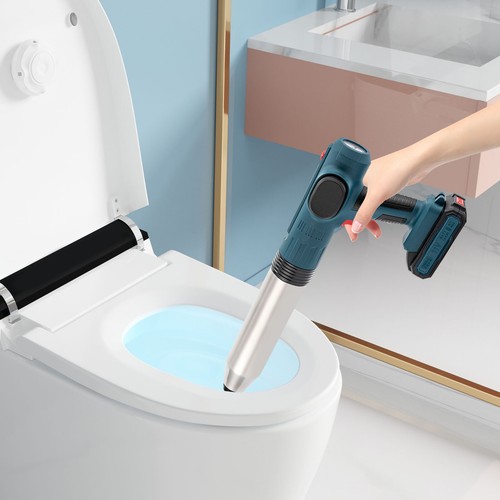 2200mA Toilet Sink Pipe Clog Remover Air Pressure Drain Blaster Gun ...