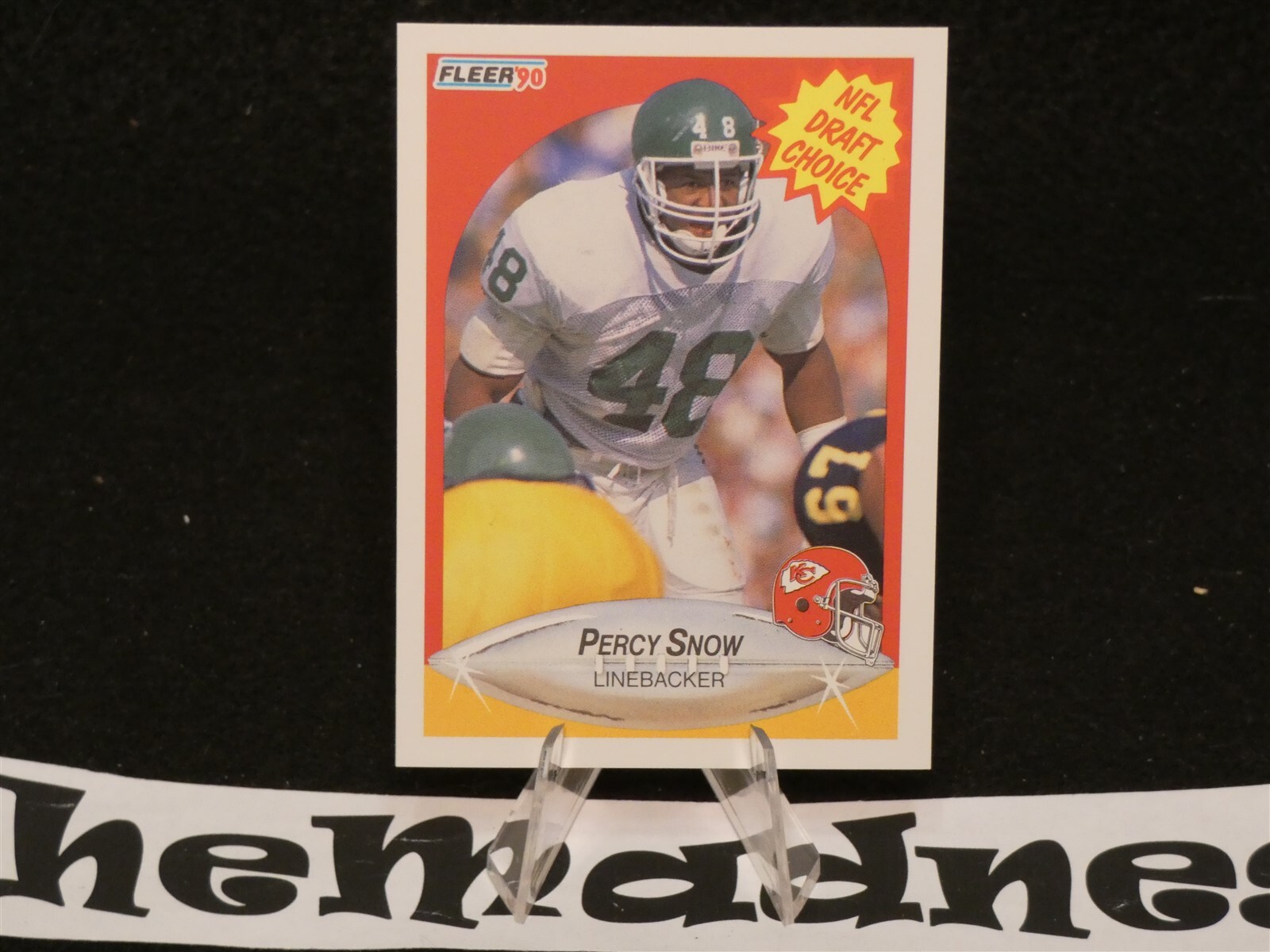 1990 Fleer Percy Snow Rookie Football Card #342 Kansas City Chiefs | eBay