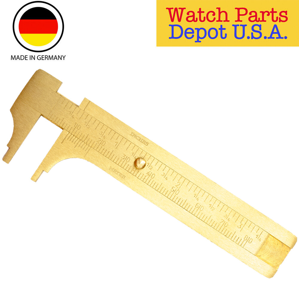 80mm Brass Sliding Gauge Pocket Caliper 3 1/4" Inch & 80MM Jewelry Tool ...