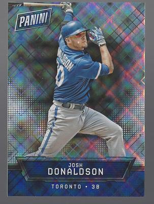 2016 Panini National JOSH DONALDSON Plaid Foil #19/49 NSCC Blue Jays ...