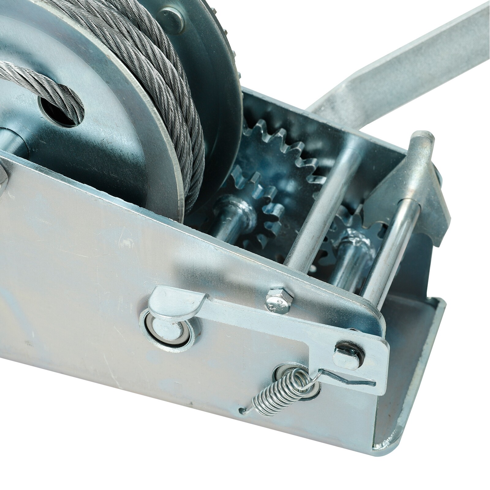 600lbs / 3500LBS Hand Winch Heavy Duty Steel Cable Crank Gear For Boat ...