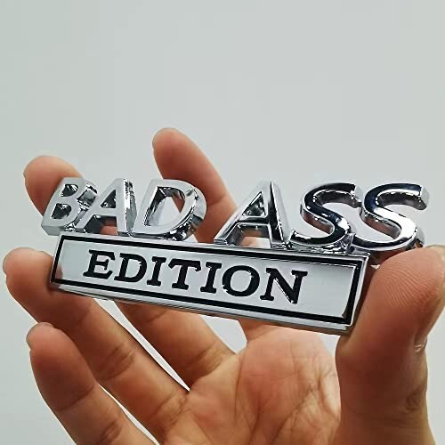 3 metal BAD ASS Edition Chrome Car Truck Fender Dash Emblem Badge Decal ...