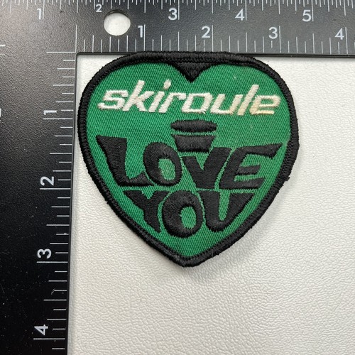 Vtg “I LOVE YOU” SKIROULE Snowmobile Heart Patch 00PK | eBay