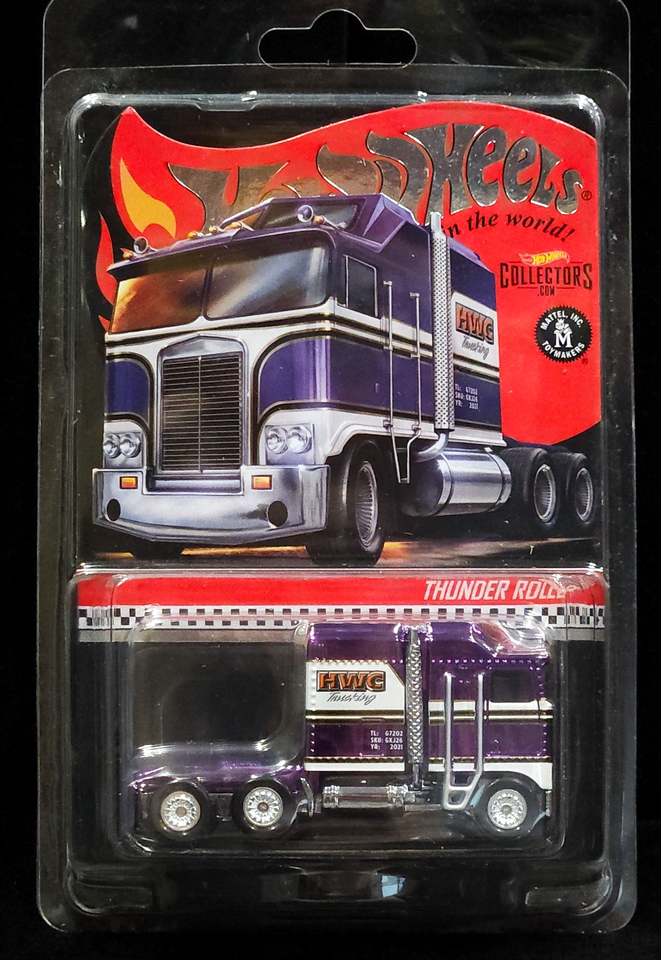 Hot Wheels Thunder Roller RLC Redline Club 2020 Car 02985/20000 Purple ...