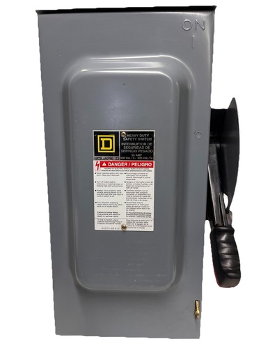 Square D H362RB 60 Amp 600v Fusible 3Ph 3R Safety Switch Disconnect | eBay