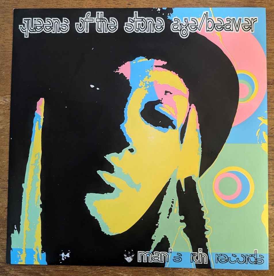 Queens of the Stone Age / Beaver - split 10" white/green vinyl Man's ...