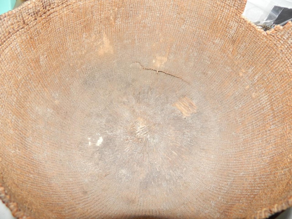 ANTIQUE 19th century TRIBALLY USED YUROK (HUPA) CALIFORNIA BASKETRY ...