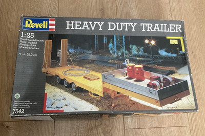W288 Revell Model Kit 7542 - Heavy Duty Trailer - 1/25 - Pts Sealed ...