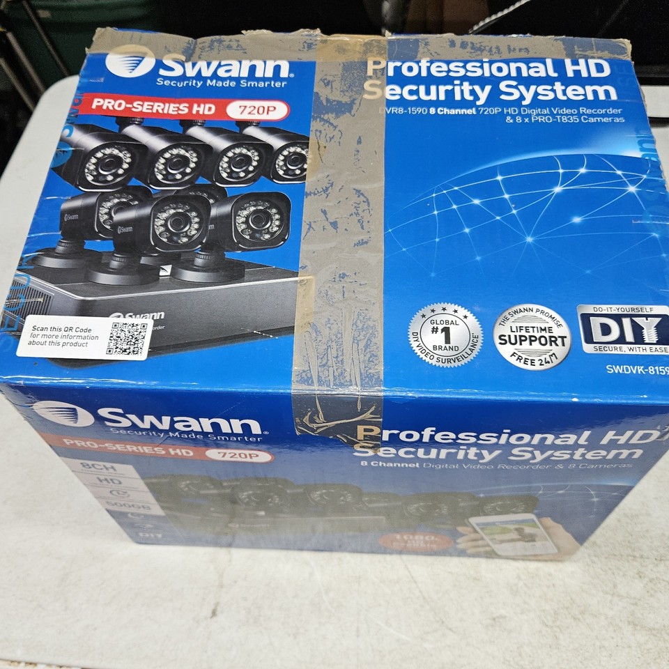 SWANN PRO-SERIES HD 720P 8 CHANNEL HD SECURITY SYSTEM Dvr8-1590 | eBay