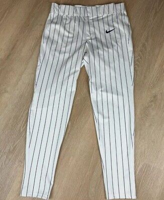 Nike Men’s LSU Baseball Pants DriFit Pinstriped White/Purple SzL DX9082 ...